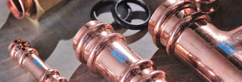 Streamline® ACR Copper Press Fittings for refrigeration and cooling